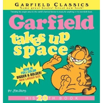 英文原版 加菲猫漫画 Garfield Takes Up Space