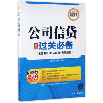 公司信贷<初级>过关**(名师讲义+历年真题+考前预测)/银行业专业人员职业资格考试