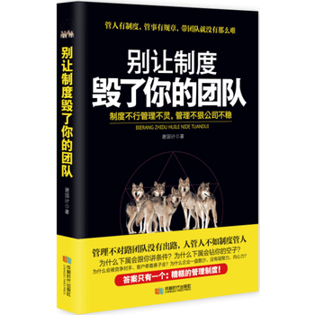 别让制度毁了你的团队 书籍 管理*学