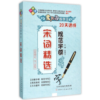宋词精选规范字模/魔力鸟练字王