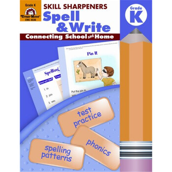 Skill Sharpeners Spell & Write, Kindergarten 英文原版