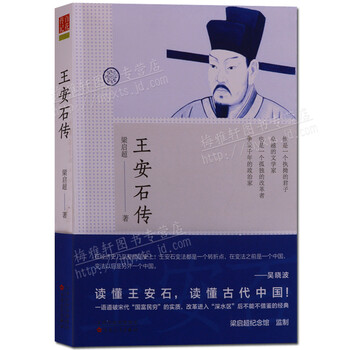 王安石传 梁启超著 唐宋八大家 历史人物传记书籍 百花文艺出版社