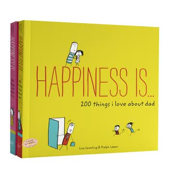 幸福是一家人系列 2册套装 英文原版 Happiness Is Love Dad Mom