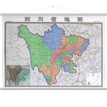 2021年 四川省地图挂图 1.4米*1米 高清加厚 行政区划交通图