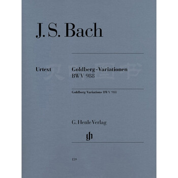 亨乐原版 巴赫 哥德堡变奏曲 Bach Goldberg Variationen HN159