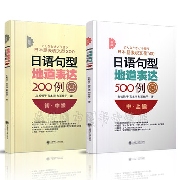 新版日语句型地道表达500例 中上级+日语句型地道表达200例 初中级N1N2N3N4N5 友松悦子