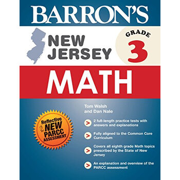 【】Barron's New Jersey Grade 3 Math