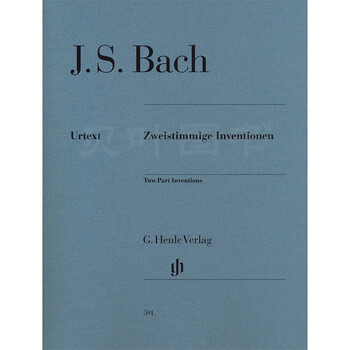 亨乐原版 巴赫 二部创意曲集 Bach Zweistimmige Inventionen HN591