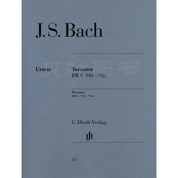 亨乐原版 巴赫 托卡塔全集 Bach Toccaten br. 钢琴独奏 HN126