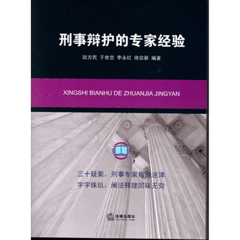 刑事辩护的专家经验    阮方民 等编著