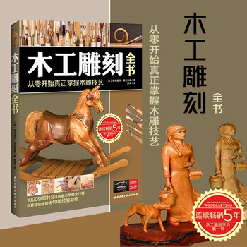 木工雕刻全书 从零开始真正掌握木雕技艺 零基础木雕教程书籍 木雕入门教程 新华书店正版