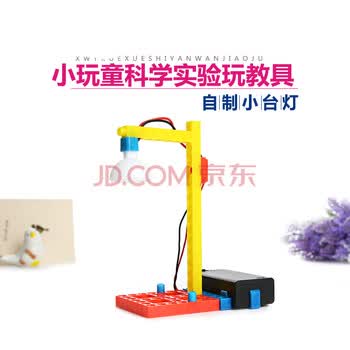 小学生科学实验玩具儿童 幼儿园手工diy材料科技小制作创意实验玩具套 自制小台灯
