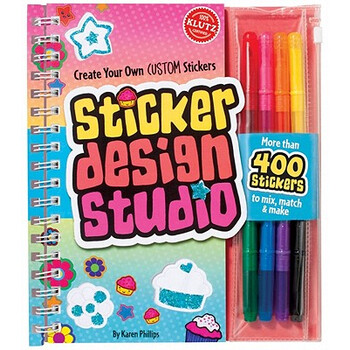 英文原版Sticker design stuido 儿童图书