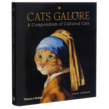 Cats Galore猫咪集锦艺术作品里的家猫嘉豪英文原版艺术进口绘画册集猫控不可少的养猫概要图书籍