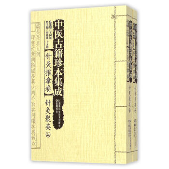 中医古籍珍本集成(针灸推拿卷针灸聚英上下)