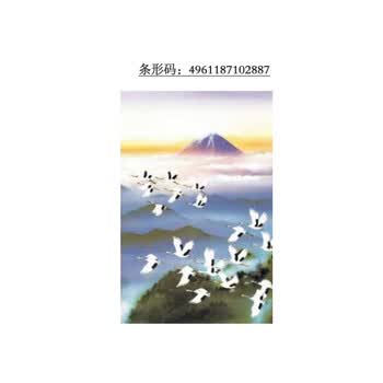 现货日本原装和风式明信片 创意文艺富士山樱花风景 和服风俗祝福卡贺卡留言卡纸 4961187102887