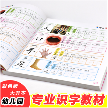 学前幼儿阅读与识字幼小衔接教材学前班中大班升一年级幼升小入学准备3-6岁认字书宝宝识字卡片早教书全套