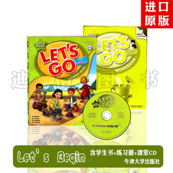 原版进口 牛津少儿英语 第四版Let's GO预备级 学生包 包含课本 练习册 光盘 线上练习账号