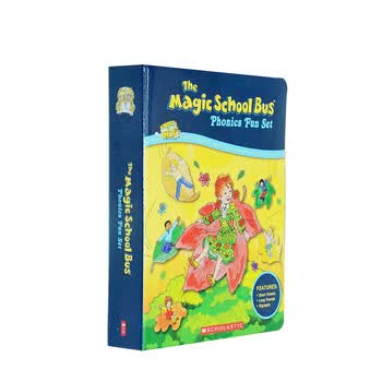 神奇校车自然拼读法 12册盒装 附CD Magic School Bus Phonics Fun 儿童故事图画趣味绘本 英文原版