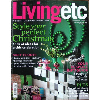 LIVING ETC 英潮流家居设计装饰 杂志订阅 期刊 年订 2022年一年12期