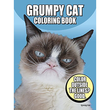 【】Grumpy Cat Coloring Book