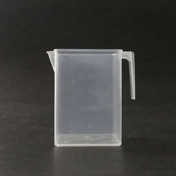 塑料量杯 容量 量器 测量杯 小学数学用教具 教学仪器 初中化学实验器材 81252 方形塑料杯 250mL
