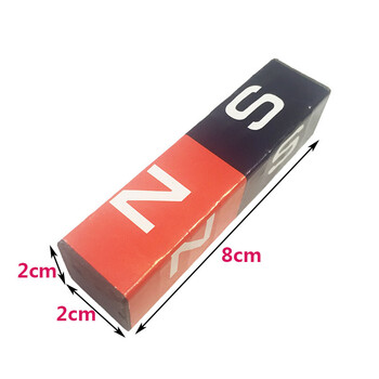 条形磁铁 磁性较强 教学磁铁 8*2*2cm 磁感线 教学仪器实验器材
