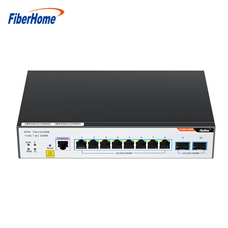 【烽火S4820】烽火（FiberHome） 千兆工业交换机8口网络2口光纤光电转换器S4820-10T-GF-AC二层网络分流器【行情 报价 ...