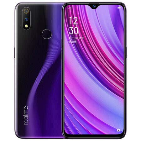 【二手9成新】realme X 青春版 2500万前置摄像头高通骁龙710水滴全面屏4045mAh 电光紫 6GB+128GB【图片 价格 ...