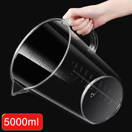 贞喜气毫升量杯刻度5000ml大号计量杯大容量塑料量桶奶茶店专用家用烘焙 黑白双刻度【5000ml】【图片 价格 品牌 报价】-京东
