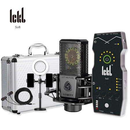 【ickbickb so8声卡+莱维特440麦克风套装】Ickb so8第四代+莱维特440声卡套装手机直播电脑抖音主播唱歌k歌录音直播设备全套电容麦克风唱吧全民话筒【行情 报价 价格 评测】-京东