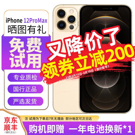 Apple iPhone12 Pro 苹果12ProMax 二手苹果手机 12Promax【金色】 512G【品牌电池100%+品牌闪充20W】95新【图片 价格 品牌 报价】-京东