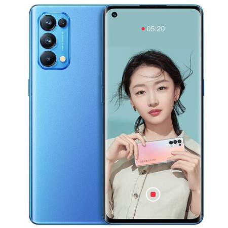 【OPPOReno5 Pro 5G】OPPO Reno5 Pro 5G 6400万水光人像四摄 65W超级闪充 12+256 极光蓝 全网通手机【行情 报价 价格 评测】-京东