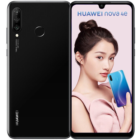 华为（HUAWEI） nova4e手机全面屏 NOVA 4E 3200万立体美颜AI超广角三摄珍珠屏 幻夜黑 6GB+128GB【图片 价格 品牌 报价】-京东