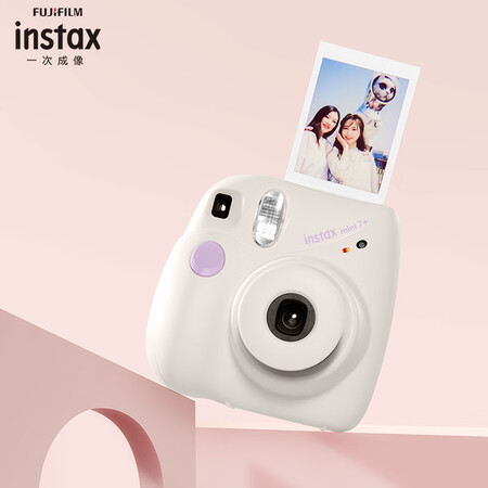 【INSTAXmini7+】INSTAX富士instax立拍立得 一次成像相机 mini7+（mini7c/s升级款）白【行情 报价 价格 ...