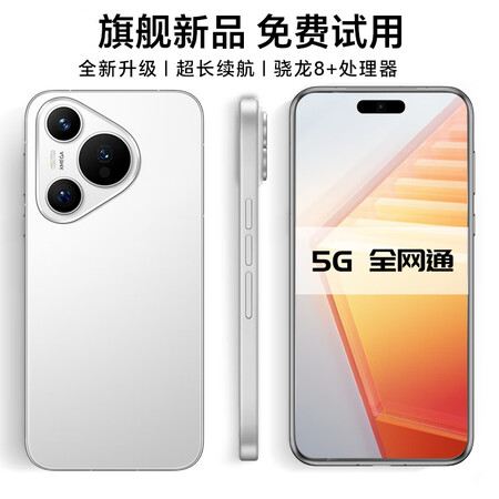 QWRY手机P70 Pro 16G+1TB大内存 2024新品上市5G全网通双卡双待 骁龙8+旗舰芯7800mAh超长续航智能安卓 月影白 ...