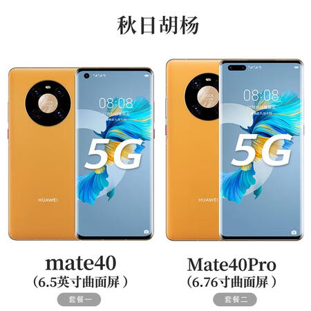 华为Mate 40 Pro 5G麒麟9000鸿蒙官方mate40手机 秋日胡杨 二8GB+128GB【图片 价格 品牌 报价】-京东