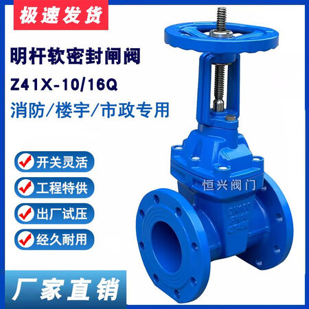 Z41X-10/16明杆弹性座封闸阀 软密封闸阀DN50 65 80 100 150 200 DN100国标重体【图片 价格 品牌 报价】-京东