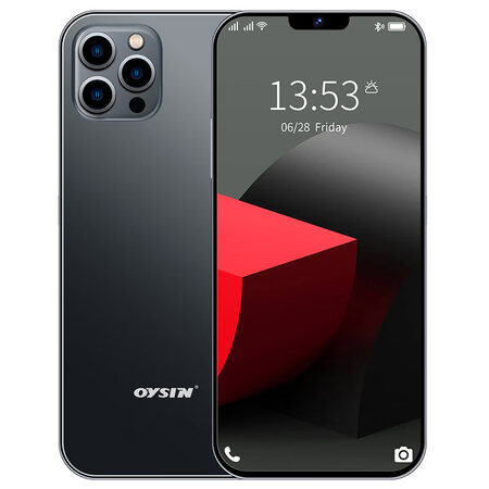【欧亚信P13 pro】欧亚信（OYSIN)13ProMAX超薄智能手机 电信联通移动全网通支持5G卡通话人脸识别指纹学生老人手机 黑色 ...