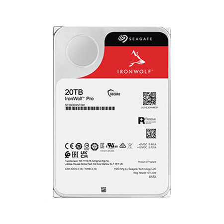 【希捷ST20000NE000】希捷(SEAGATE)酷狼PRO系列 20TB 7200转256M SATA 网络存储(NAS)硬盘 ...