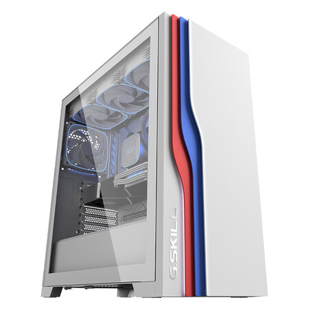 【芝奇MD2热浪】芝奇（G.SKILL）MD2热浪 动力白电脑机箱（支持ATX主板/360水冷/395mm显卡/ARGB神光同步/钢化玻璃侧板 ...