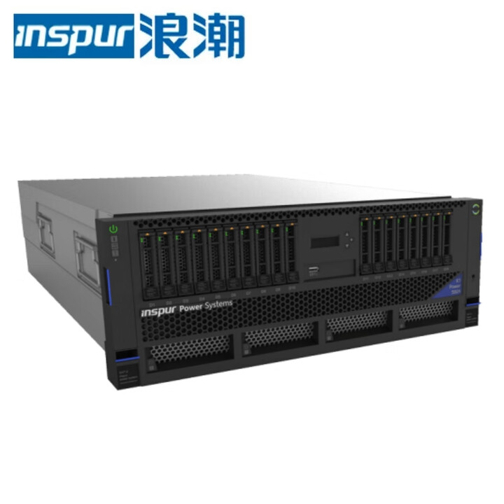 浪潮商用机器小型机 K1 Power S924 10核心 3.5GHz主频 POWER9 处理器 双CPU/128G内存/2块600G/冗余 ...