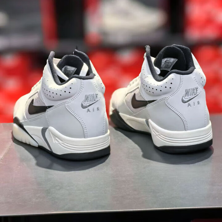 耐克（NIKE）男鞋秋季新款AIR FLIGHT LITE MID休闲复古运动板鞋篮球鞋 FJ2949-001/灰色 45【图片 价格 品牌 ...
