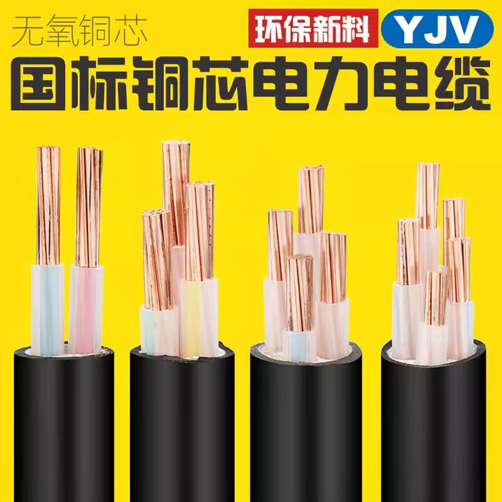 纳选电力电缆YJV2 3 4 5芯10平方16铜芯25硬线35架空动力三相四线铜线 国标YJV 2*16(1米)不含税【图片 价格 品牌 报价】-京东