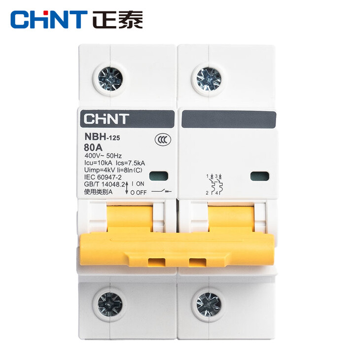 【正泰NBH-125 2P C80A】正泰 NBH-125 2P C80A 断路器 （计价单位：个） 小型断路器【行情 报价 价格 评测】-京东