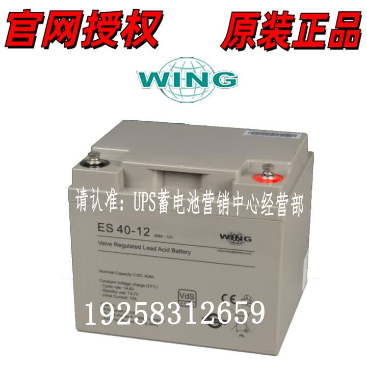 德国WING电池ES2.6-12 12V2.6/1.2/2.3/2.9/3.2/5.2AH 精密仪器用 ES40-12/12V40AH【图片 ...