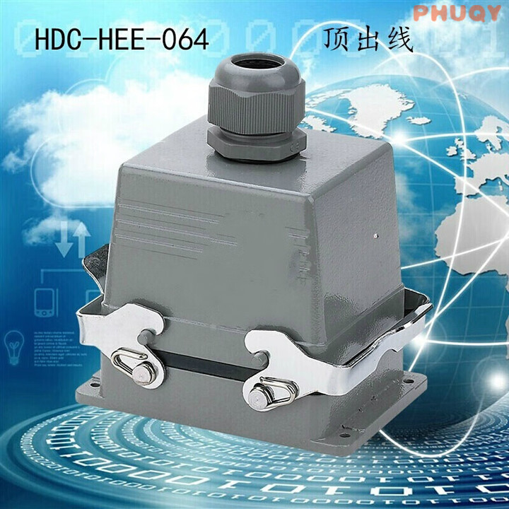 重载连接器64芯 矩形航空插头 HDC-HEE-064-M/F 16A 热流道接插件 HEE-064顶出线【图片 价格 品牌 报价】-京东