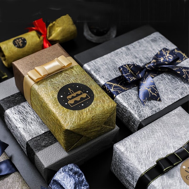 脉秀礼物包装纸蚕丝纸结婚礼品包装diy鲜花生日礼物包装纸特殊纹理纸 金色【云丝纸】2张+2米丝带【图片 价格 品牌 报价】-京东