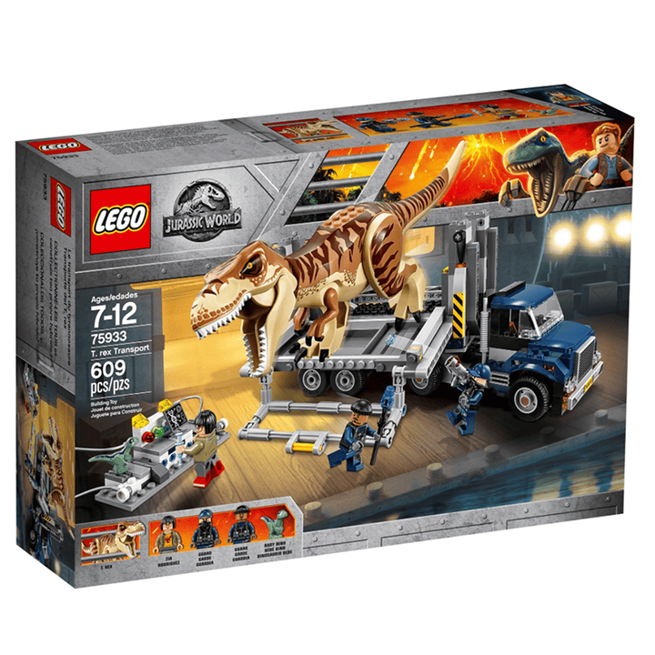 乐高（LEGO）Jurassic World 恐龙侏罗纪公园 拼插积木儿童玩具生日礼物 霸王龙运输车 75933【图片 价格 品牌 报价】-京东