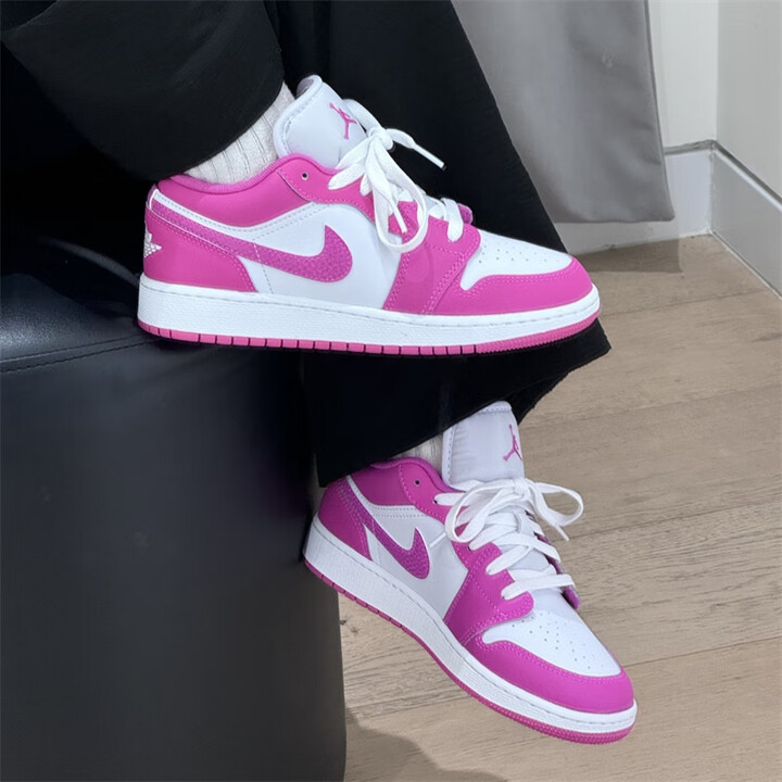 耐克（NIKE）Air Jordan 1 Low AJ1女款白粉莓果粉轻便舒适低帮休闲运动篮球鞋 FV8486-600白粉 40【图片 价格 ...